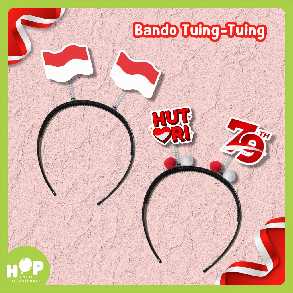 Jual BANDO TUING TUING 17 Agustus / HUT RI 79 / Bando Merah Putih ...