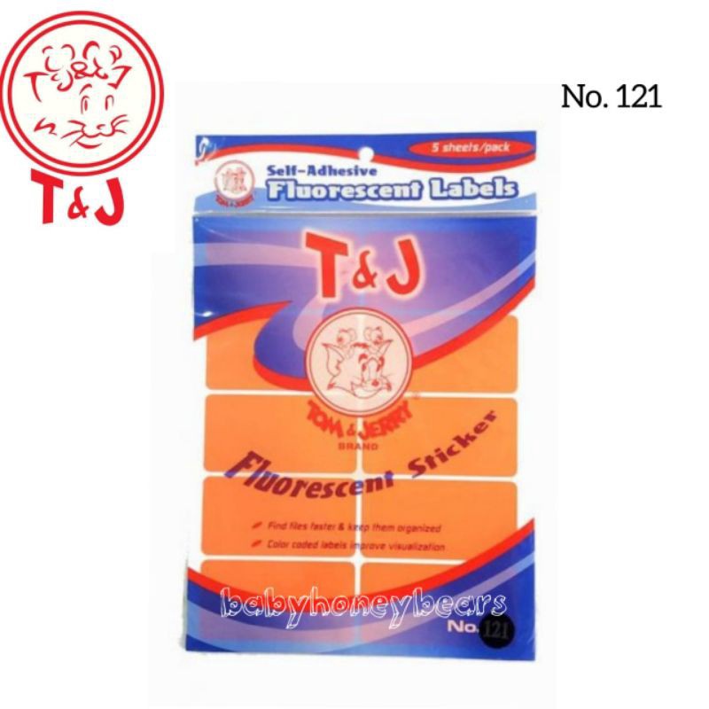 Jual BARANG ORIGINAL Label Stiker Tom Jerry Fluorescent Orange No 121 ...