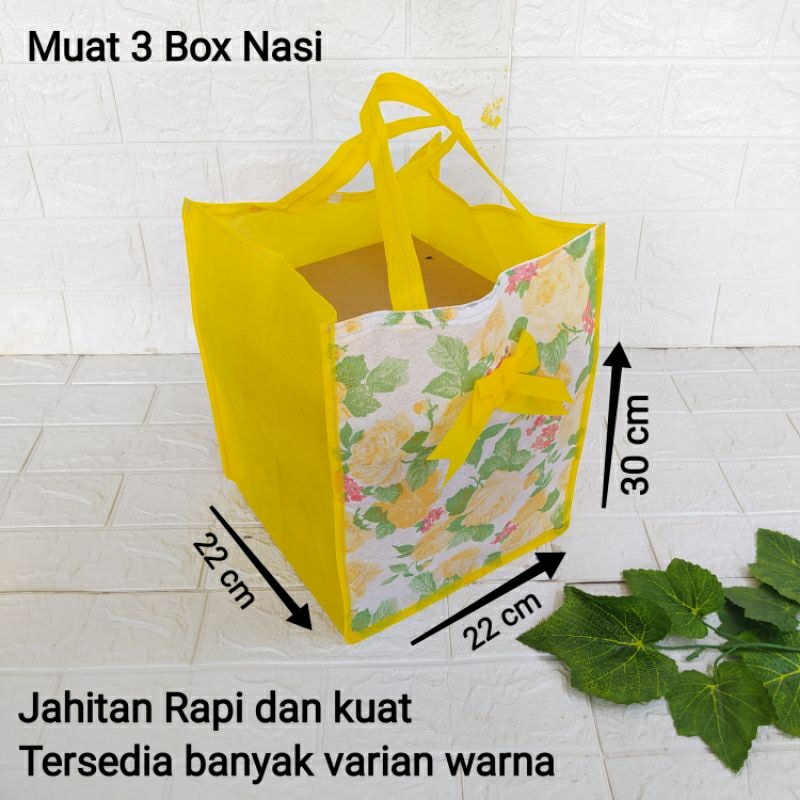Jual Tas Spounbond Tas Berkat Hajatan Tas Spunbond Nasi kotak Godybag Nasi Box Kuat dan Murah ...