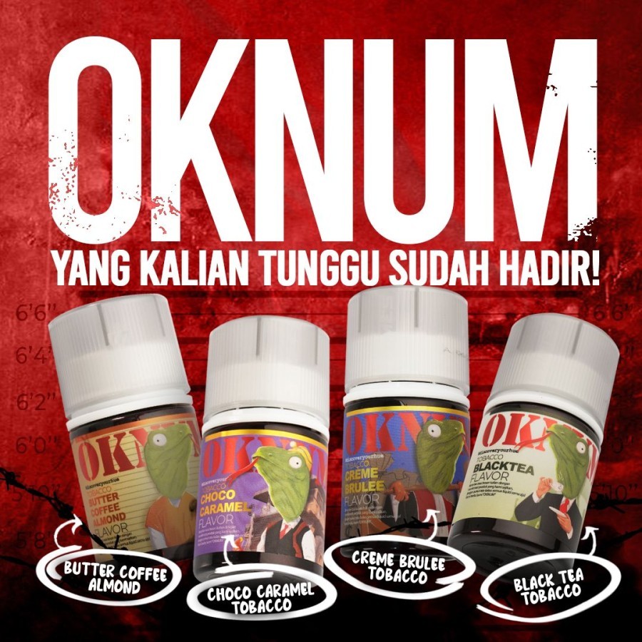 Jual OKNUM TOBACCO SERIES LIQUID FREEBASE 60ML 100% AUTHENTIC | Shopee ...