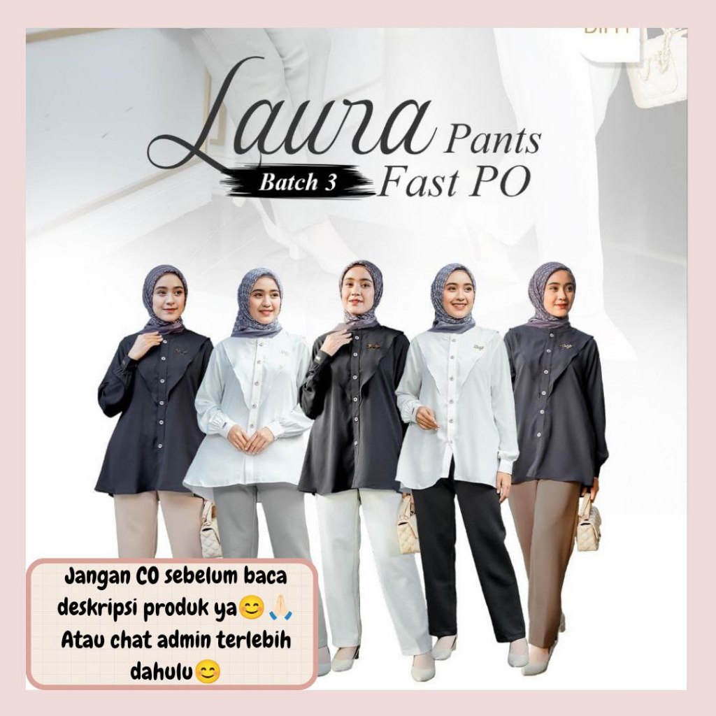 Jual OPEN PRE ORDER Laura pants by Diffi (READY SEPTEMBER 2024 ...