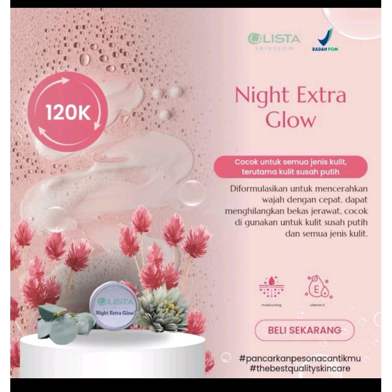 Jual Night Cream Extra Glow Booster ( Hasil Cepat ) | Shopee Indonesia