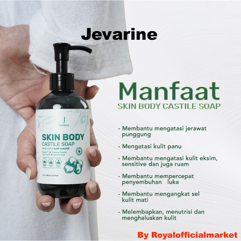Jual Jevarine Skin Body Castile Soap- Sabun Mandi Aman Untuk Kulit ...