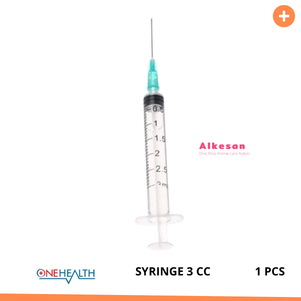 Jual Spuit 3cc Jarum Suntik Medis Syringe 3ml Onehealth 10 Pcs | Shopee ...