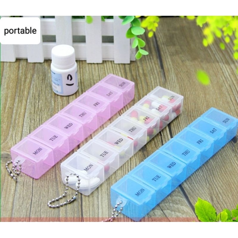 Jual Kotak Obat harian portable,Pill Box,7days medicine box | Shopee ...