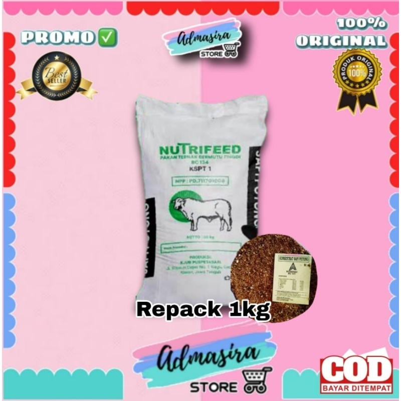 Jual Konsentrat Sapi NUTRIFEED BC 134 Hitam Penggemuk Sapi Kambing ...