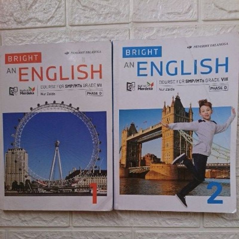 Jual bright an english smp/mts kelas 7 dan 8 kurikulum merdeka erlangga | Shopee Indonesia
