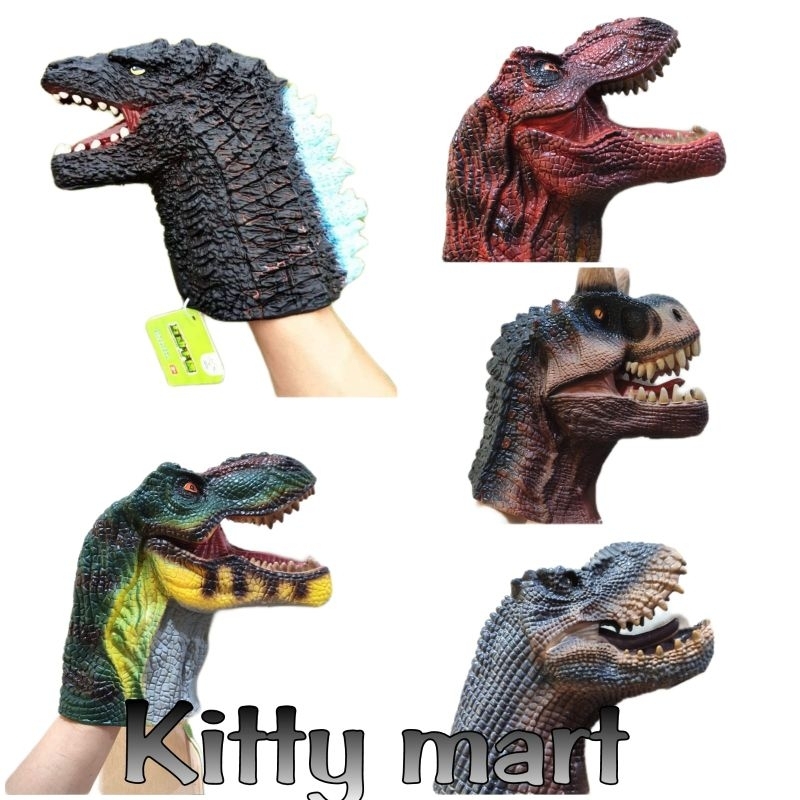 Jual mainan hand puppet dinosaurus sarung tangan dinosaur | Shopee ...
