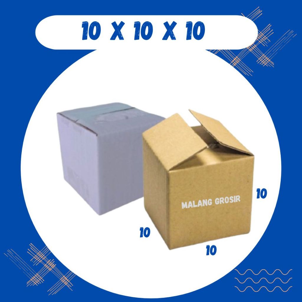 Jual Karton 10x10x10 Kardus A1 Packing Dus Kotak Kemasan Box Aksesoris ...