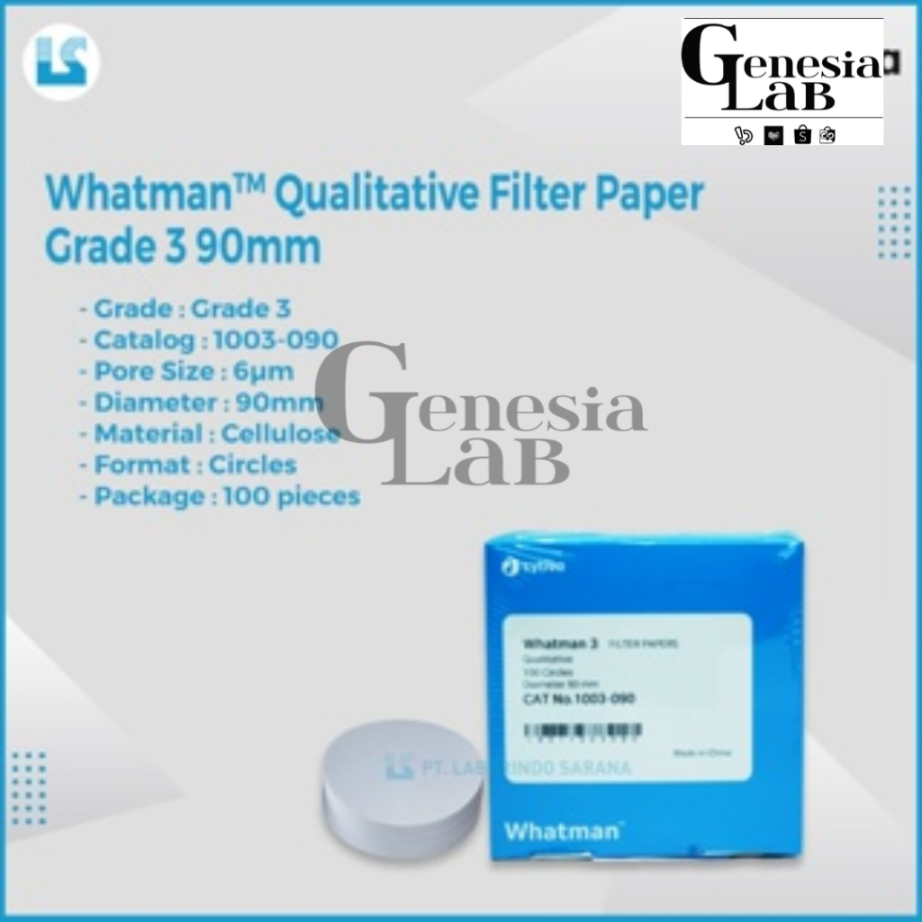 Jual Filter Paper Kertas Saring Grade 3, 90 mm Whatman Cytiva Cat.No ...