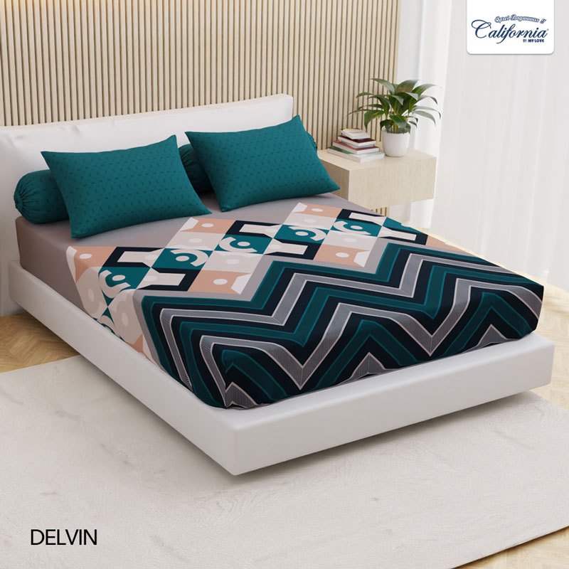 Jual CALIFORNIA Sprei Fitted Delvin | Shopee Indonesia