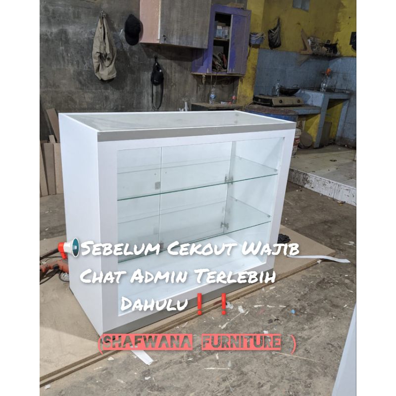 Jual MEJA ETALASE / MEJA KASIR KACA / MEJA ETALASE KACA /EJA DISPLAY ...
