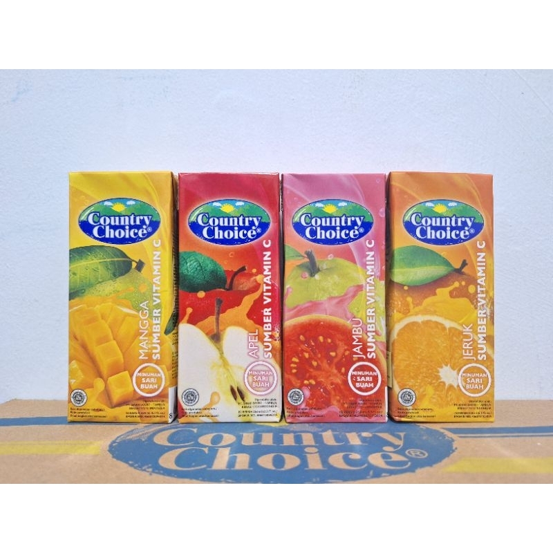 Jual Country Choice 250 Ml 1 Dus Isi 24 Pcs Bisa Mix Rasa | Shopee ...