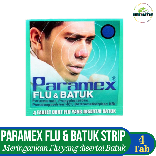 Jual Paramex Flu & Batuk Strip Isi 4 Tablet - Obat Flu yang disertai ...