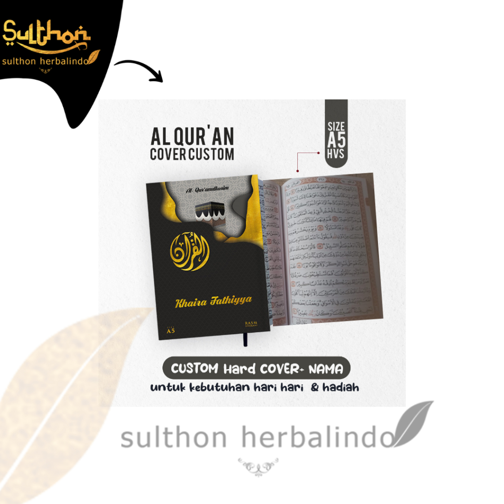 Jual Al-quran Custom + Nama Hard Cover Bisa Pakai Foto Banyak Varian ...
