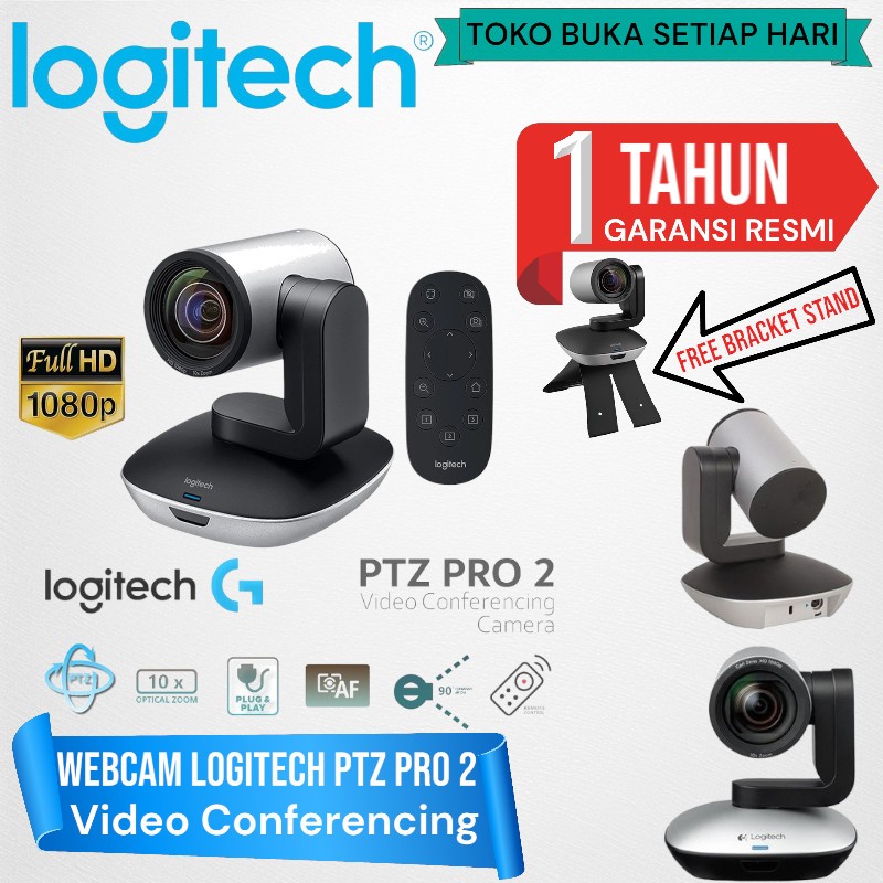 Jual Logitech PTZ PRO 2 Webcam Video Conference Camera 1080p HD Webcam ...