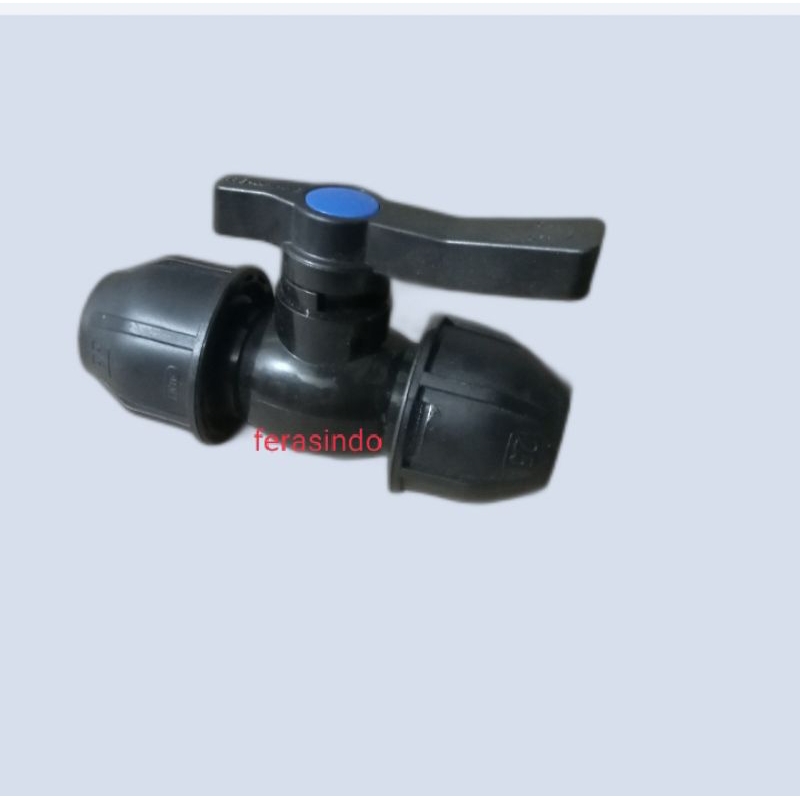 Jual Ball Valve (Stop Kran) Pipa HDPE Compression Dia.75mm ( 2- 1/2" ) | Shopee Indonesia
