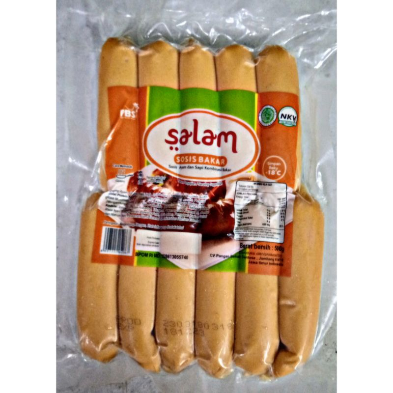 Jual SALAM SOSIS BAKAR MINI DAN JUMBO / KOMBINASI AYAM DAN SAPI 500 GR ...