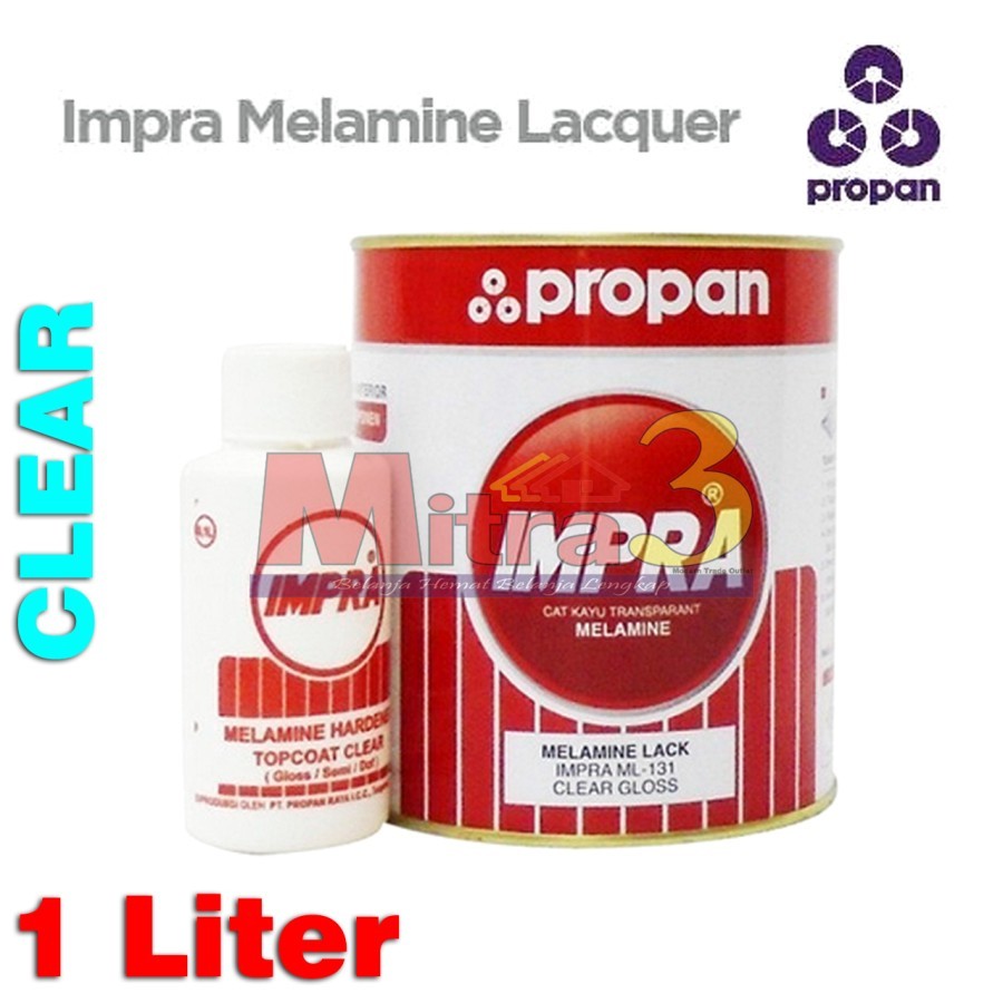 Jual IMPRA Melamine Lacquer 1L (SOLVENT Base) CLEAR Politur Kayu ...