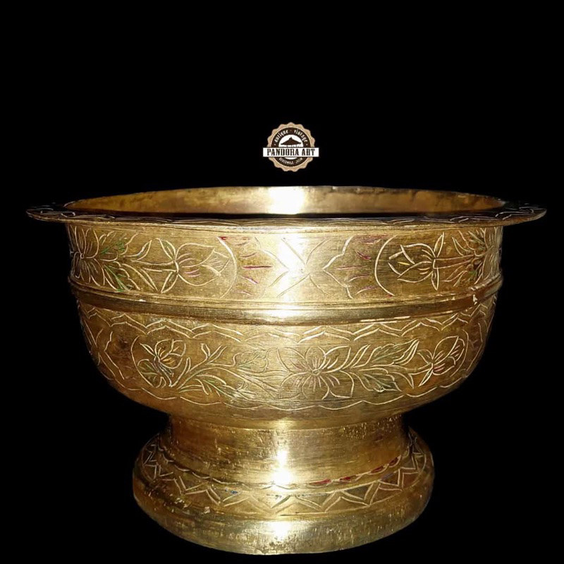 Jual Bokor kuningan ukir lawas size BESAR ( B573 ) | Shopee Indonesia