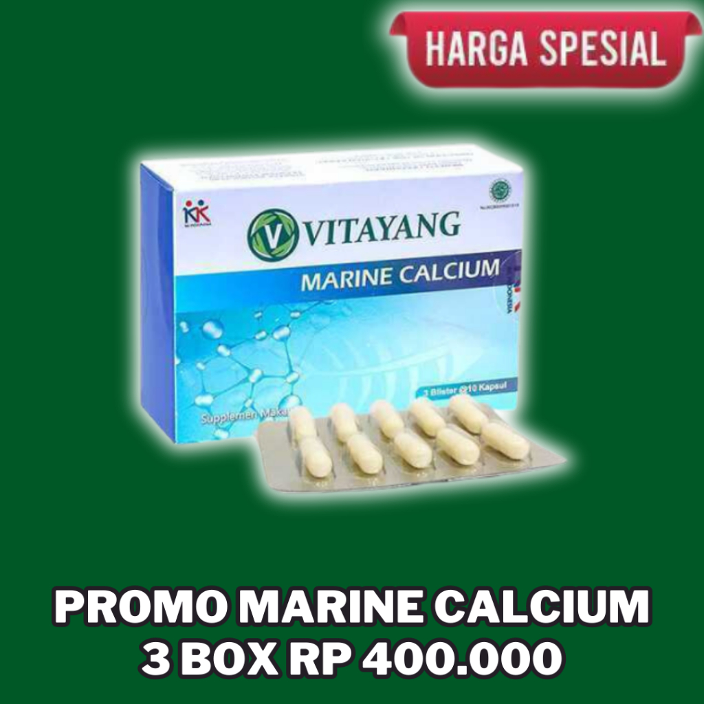 Jual Vitayang Marine Calcium Fish Bone 500 mg Kalsium Memperkuat Tulang ...