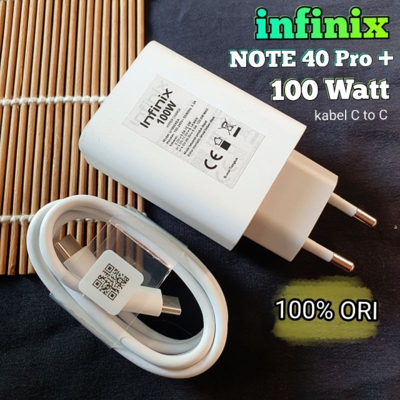 Jual Charger Infinix Note 40pro plus 100watt Copotan HP Original 100% ...