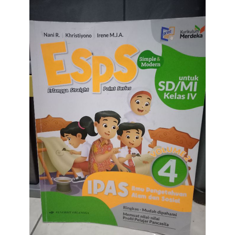 Jual ESPS Ipas kelas 4 Volume2, Kumer | Shopee Indonesia