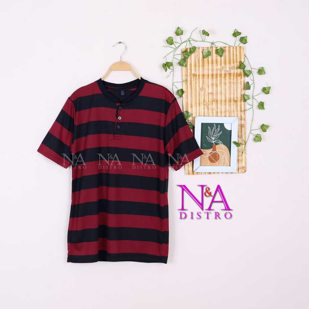 Jual KAOS KANCING SALUR PRIA ATASAN STRIPE KANCING 3 TERBARU PRIA KAOS ...
