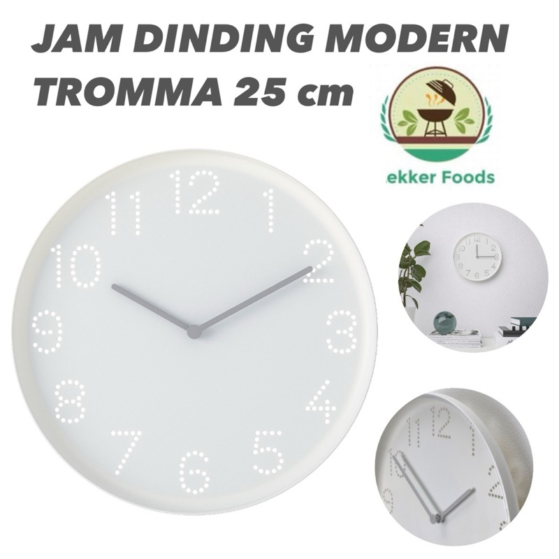 Jual Jam Dinding Tromma Modern / Jam Dekorasi Ruang Kerja Diameter 25 ...