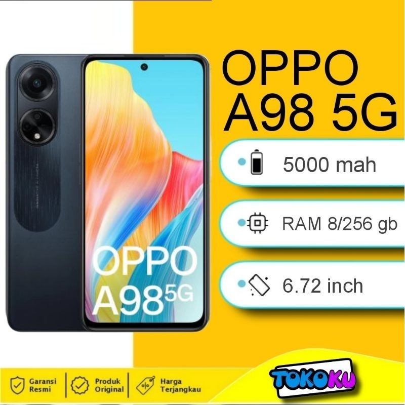 Jual OPPO A98 5G RAM 8/256 GB - GARANSI RESMI INDONESIA | Shopee Indonesia
