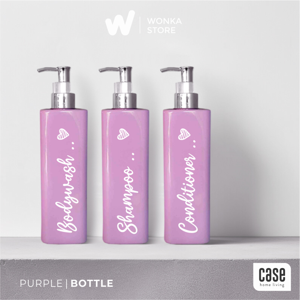 Jual BOTOL PUMP UNGU Refil Pompa Organizer Displace Bottle Dispenser ...