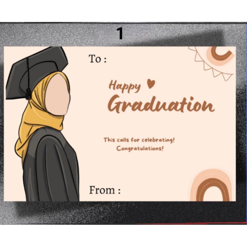 Jual Kartu ucapan Graduation Wisuda (isi 5pcs) | Shopee Indonesia