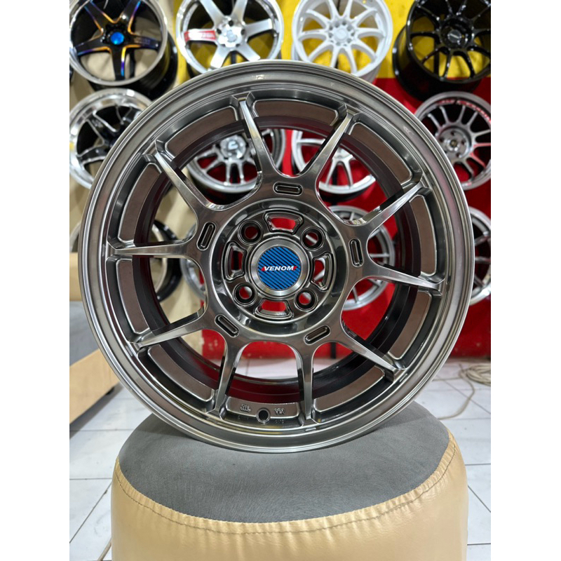 Jual Velg Venom RH R15 Pcd 4x100 Lebar 6,5 Kondisi Baru | Shopee Indonesia