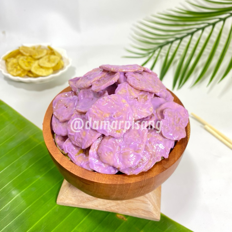Jual Keripik pisang renyah crispy lumer FULL RASA TARO 500gr 250gr ...
