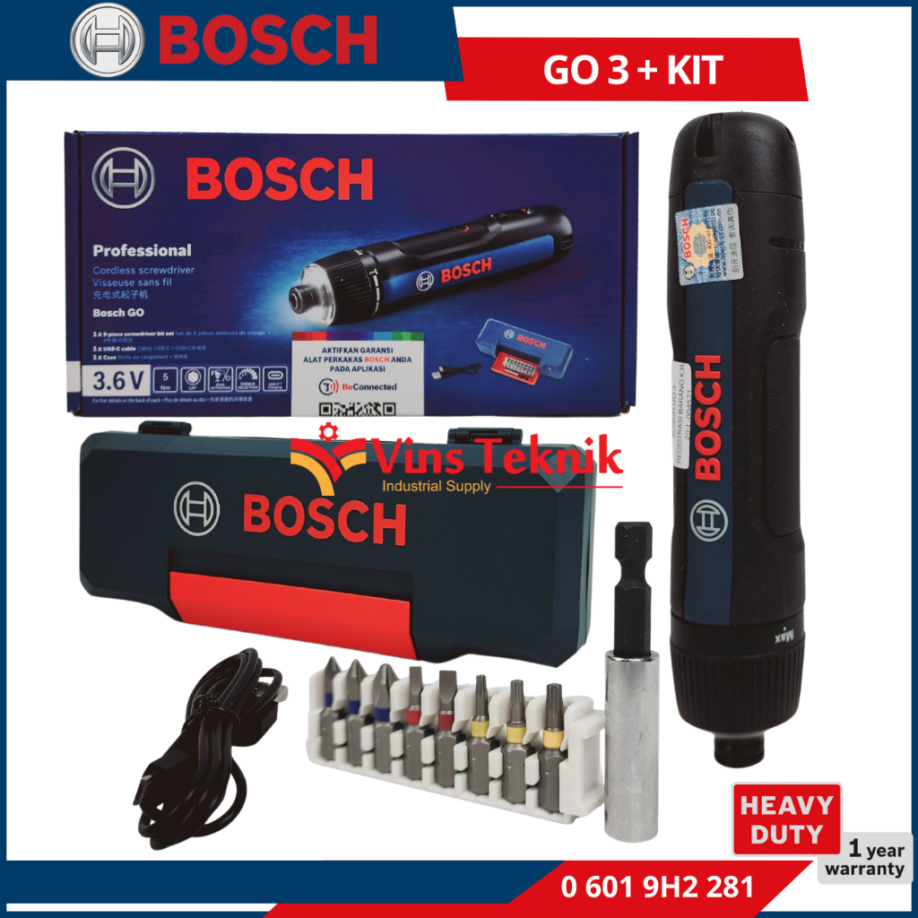 Jual Mesin Bor Obeng Baterai GO Gen 3 Cordless Screwdriver 3.6 Volt ...