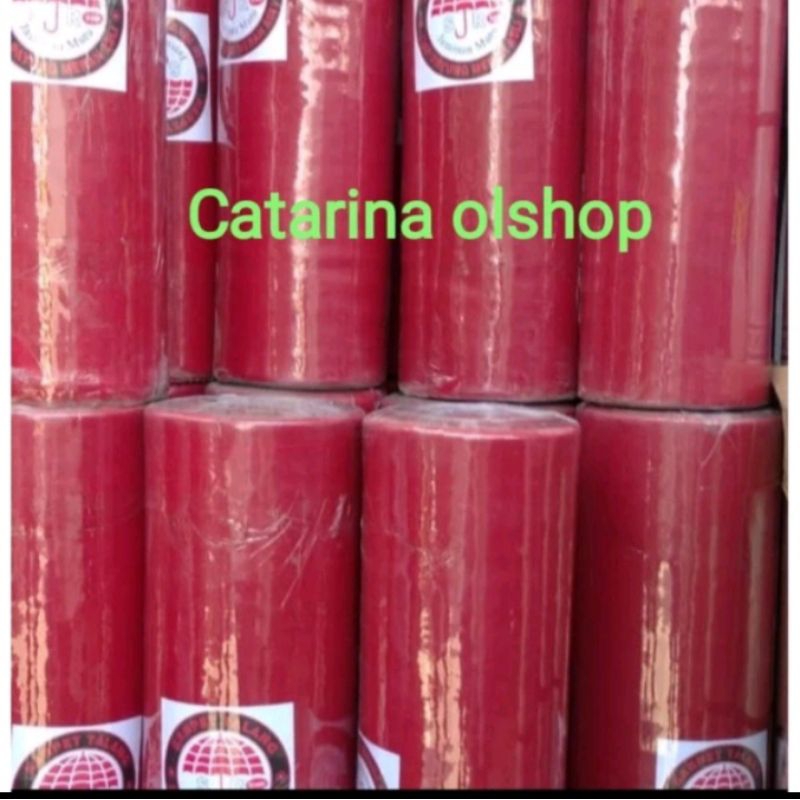 Jual karpet talang merah hitam cap payung ukuran 110 cm / pengiriman ...