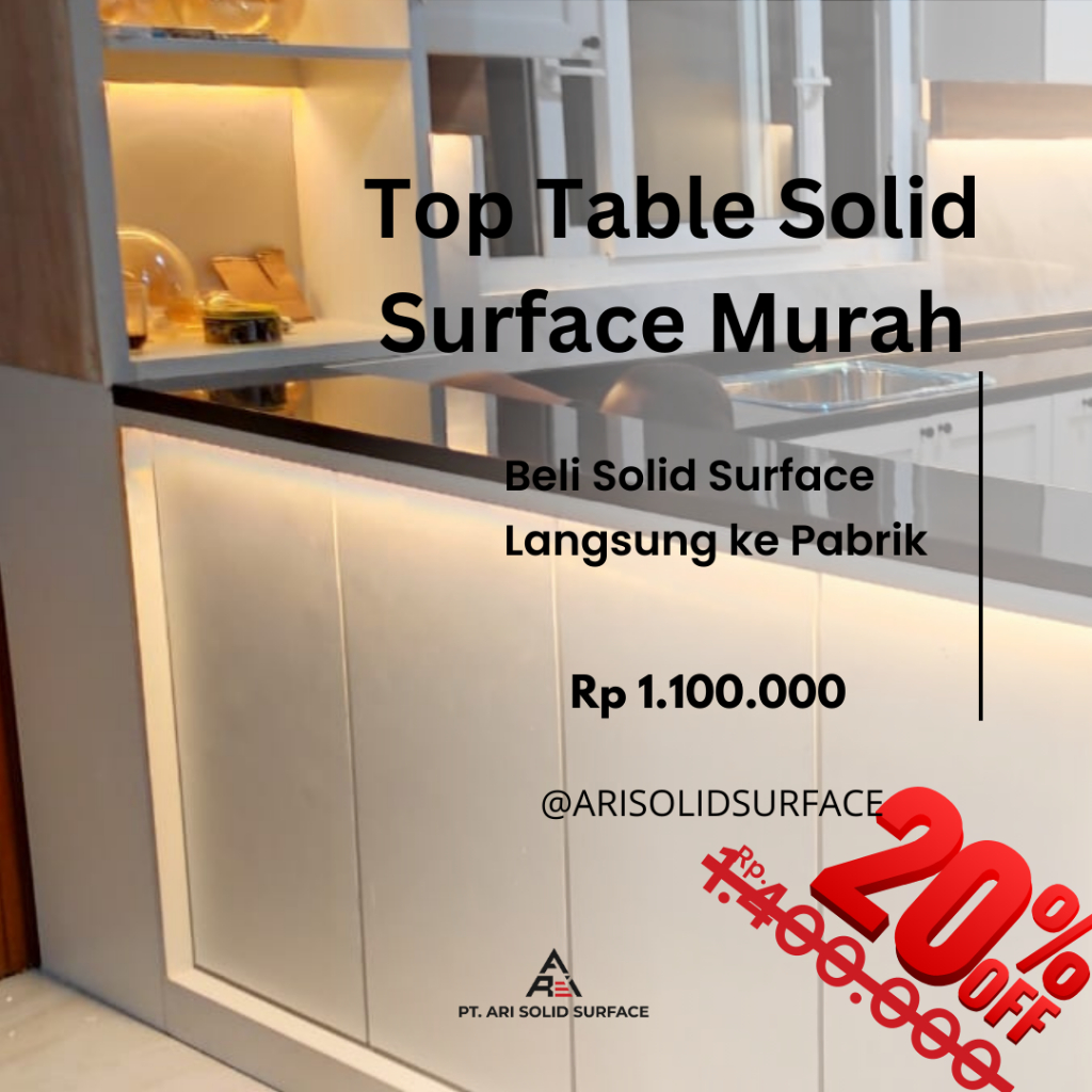 Jual Top Table Kitchen Solid Surface Murah | Shopee Indonesia