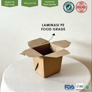 Jual RICE BOX PAPER / FOOD PAIL / PAPER RICE BOX / FOOD PACKAGING ISI ...