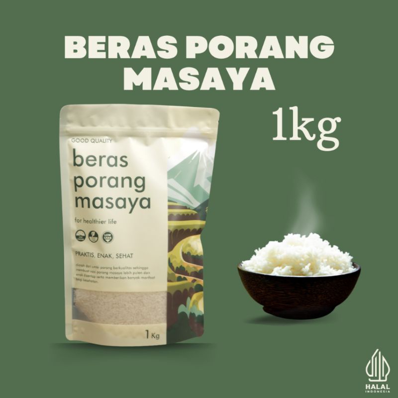 Jual MASAYA Beras Porang 1kg Shirataki Rice Konjac | Shopee Indonesia