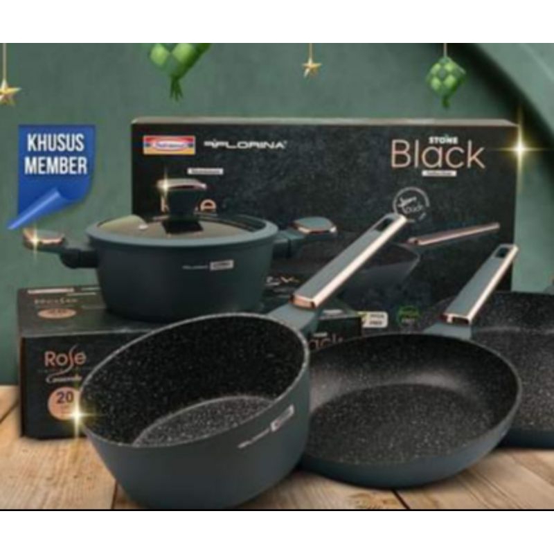 Jual FLORINA FRYPAN 24 CM / FLORINA SAUCE PAN 20 CM (Penggorengan ...