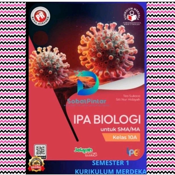 Jual Buku lks pr interaktif IPA Biologi SMA Kelas X, 10 semester 1 Kurikulum Merdeka Tahun 2024 ...