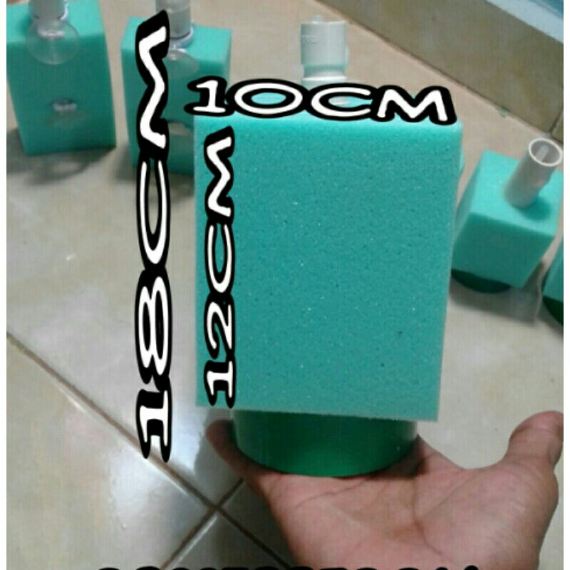 Jual 2 Buah Biofoam tinggal sambung selang aerator busa 10x10x12cm ...