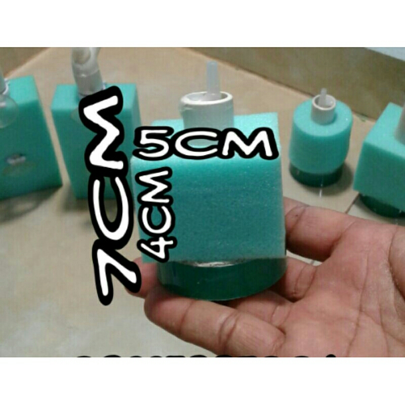 Jual 12 Buah Biofoam tinggal sambung selang aerator size 7cm busa ...