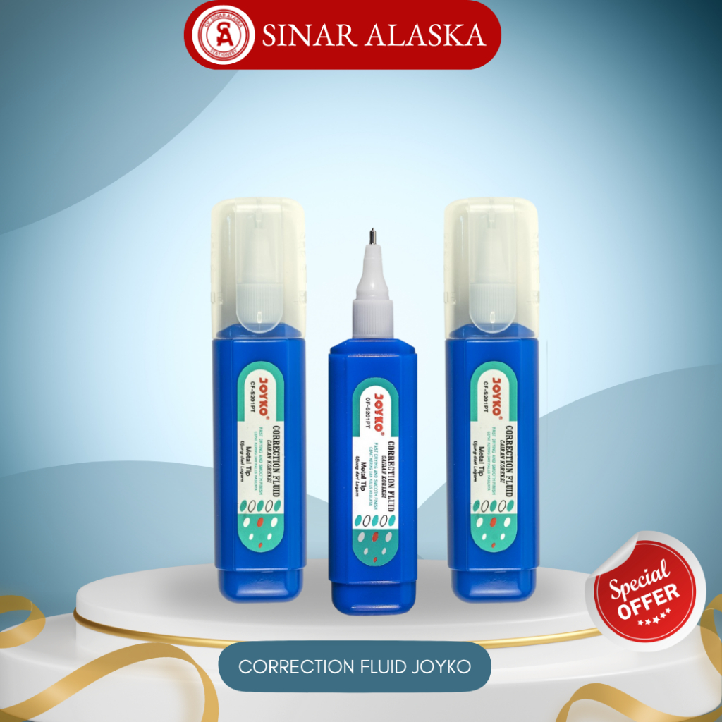 Jual Correction Fluid Joyko biru/ Tip-ex Cair Joyko Biru | Shopee Indonesia