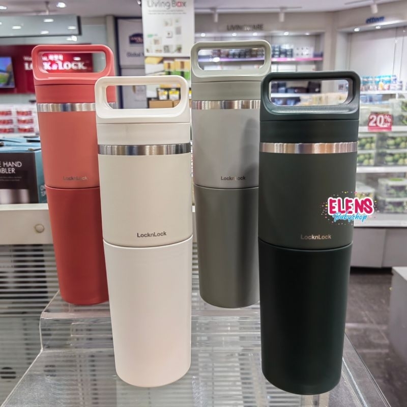 Jual Lock n Lock mug tumbler 2 in 1 stainless | Shopee Indonesia