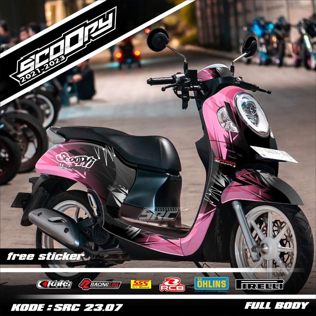 Jual Sticker Decal Full Body Motor Scoopy New Fi 2020 2021 2022 2023 ...