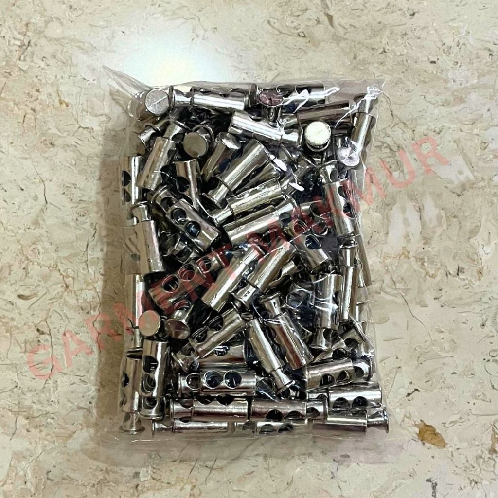 Jual Stopper Botol 2,5cm Silver Nikel isi 100pcs | Stoper Tabung Baju ...