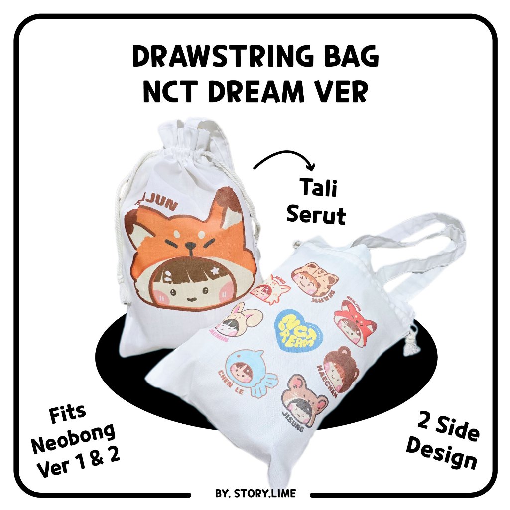 Jual NCT DREAM Drawstring Bag Totebag Serut KPOP By. STORY.LIME ...