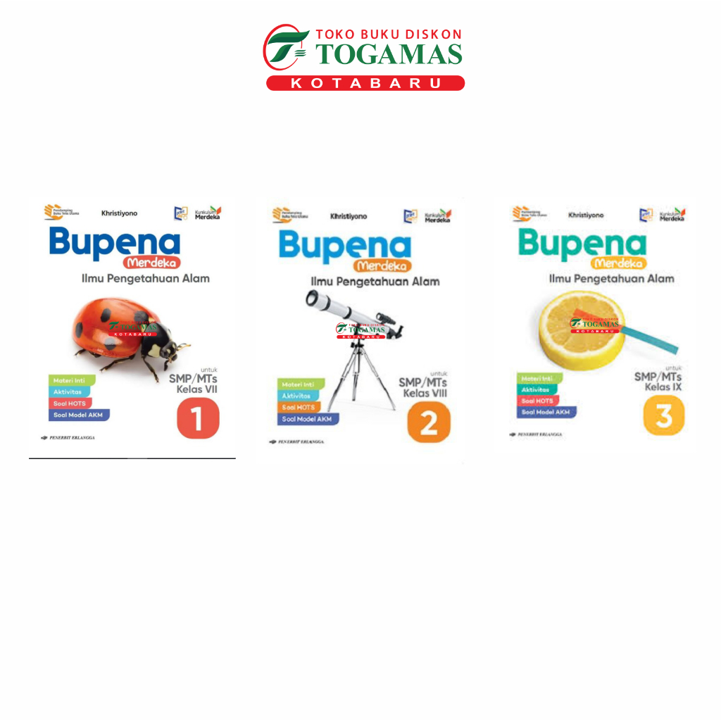 Jual Erlangga Bupena Merdeka Ipa Smp/Mts Kelas 7 8 9 Ilmu Pengetahuan Alam Kurikulum Merdeka ...