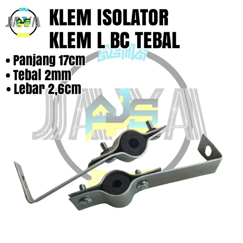 Jual Klem L BC Isolator Klem Kabel Penangkal Anti Petir Grounding Rod ...